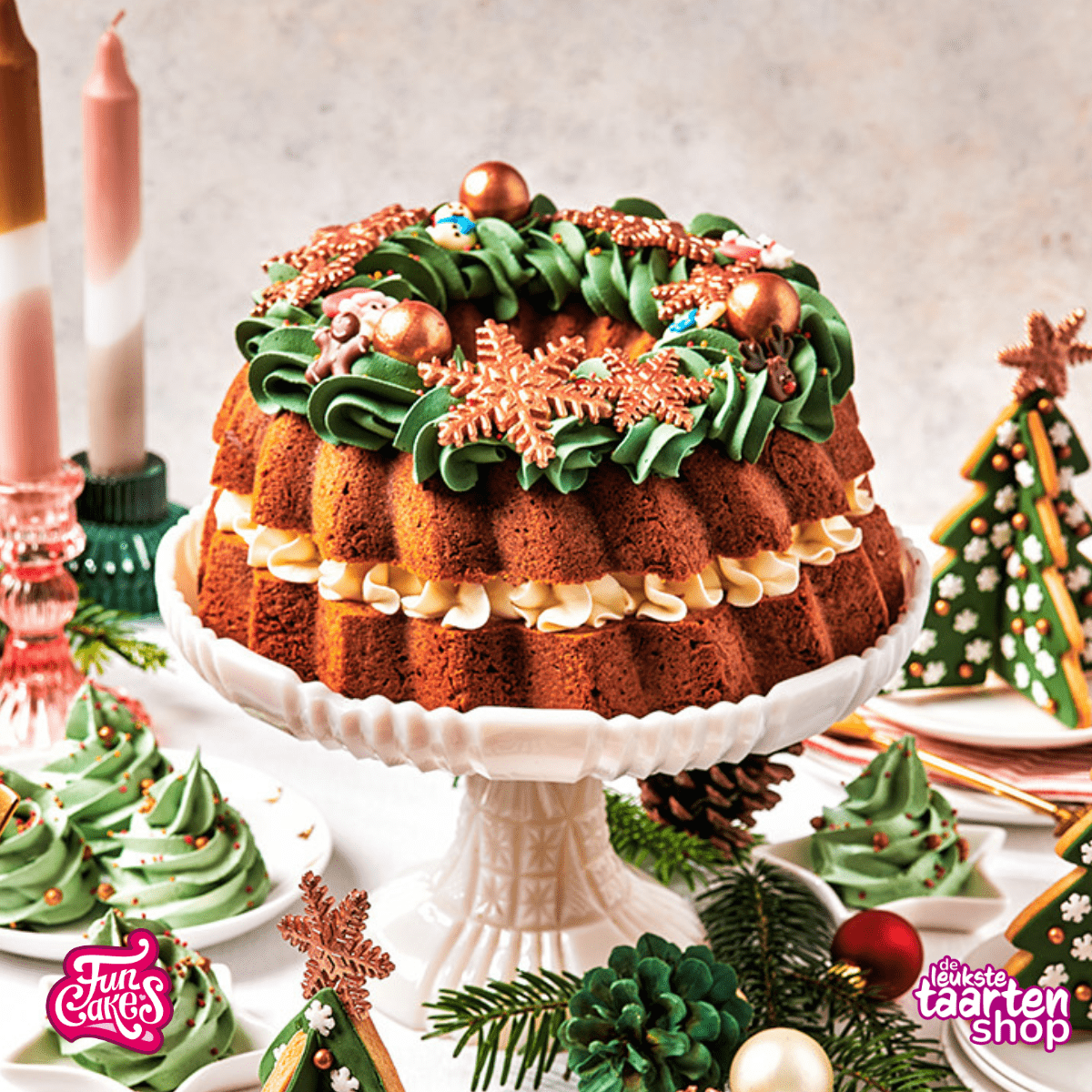 Recepten voor kersttaart, kerstkoekjes, kerst cupcakes en meer!