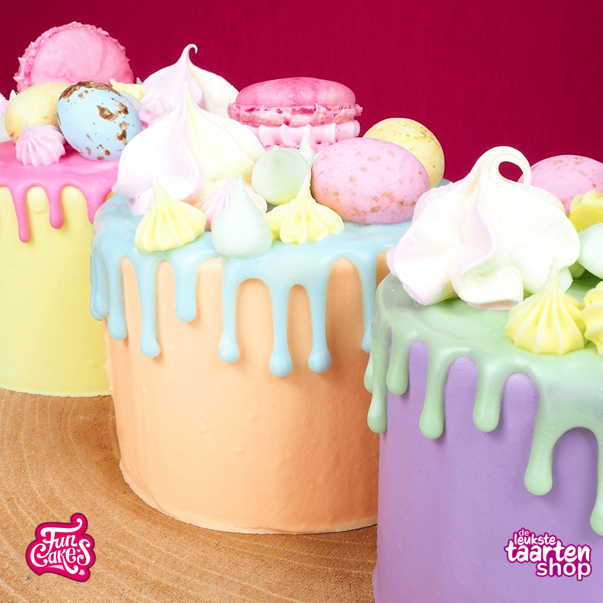 Happy mini drip cakes