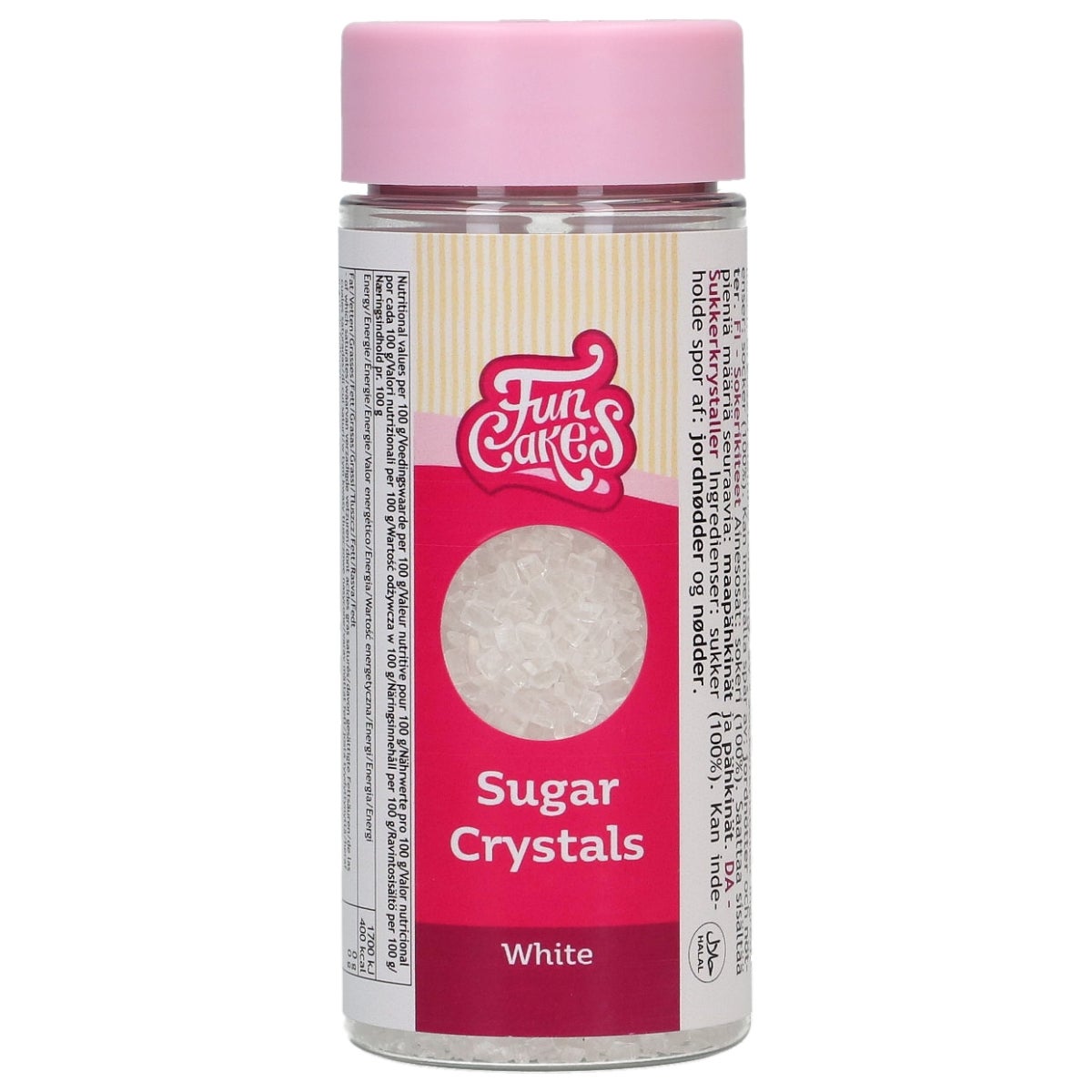 FunCakes Sugar Crystals Wit 80g
