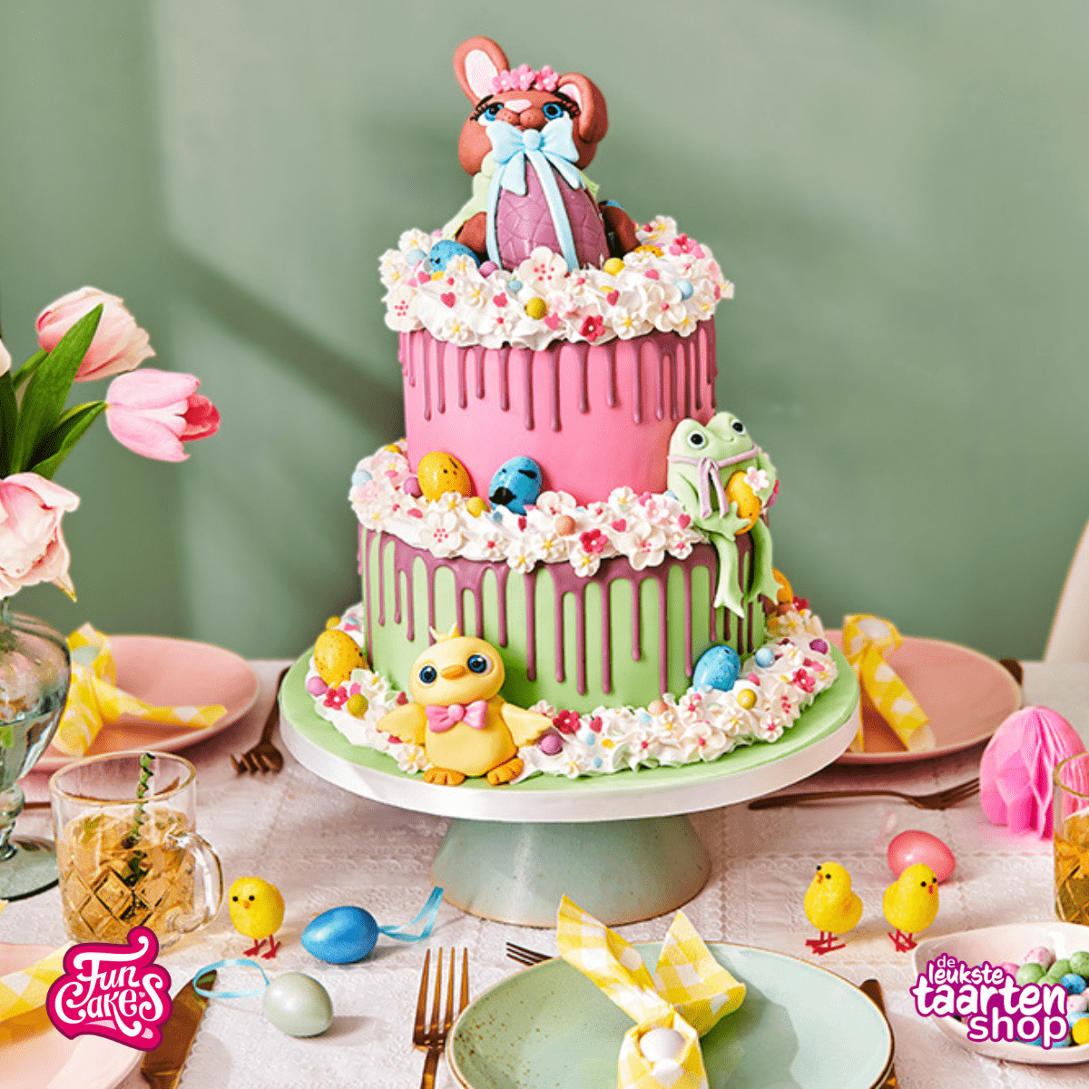 Easter cake with Easter figures Recipe