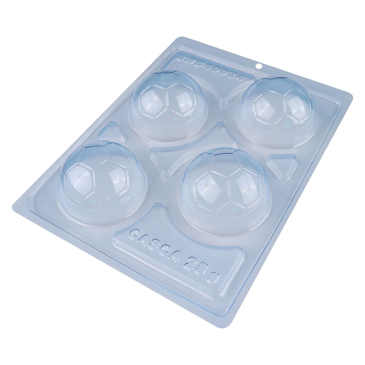 BWB Chocoladevorm 3-delig - Bonbon Voetbal 65mm