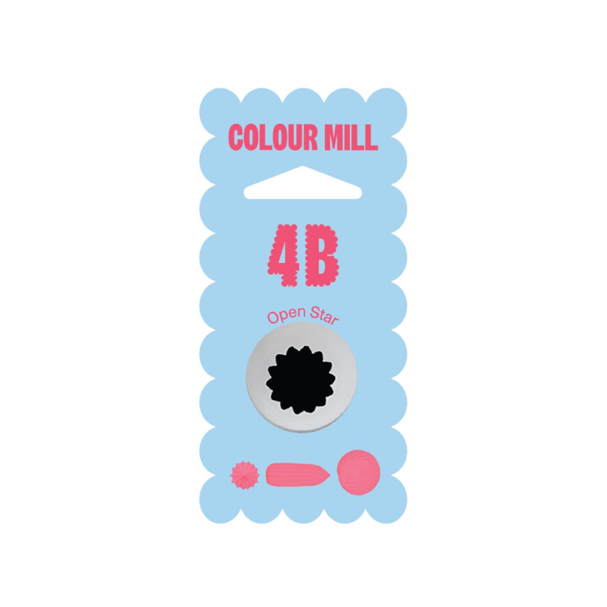 Colour Mill Piping Tip 4B Open Star