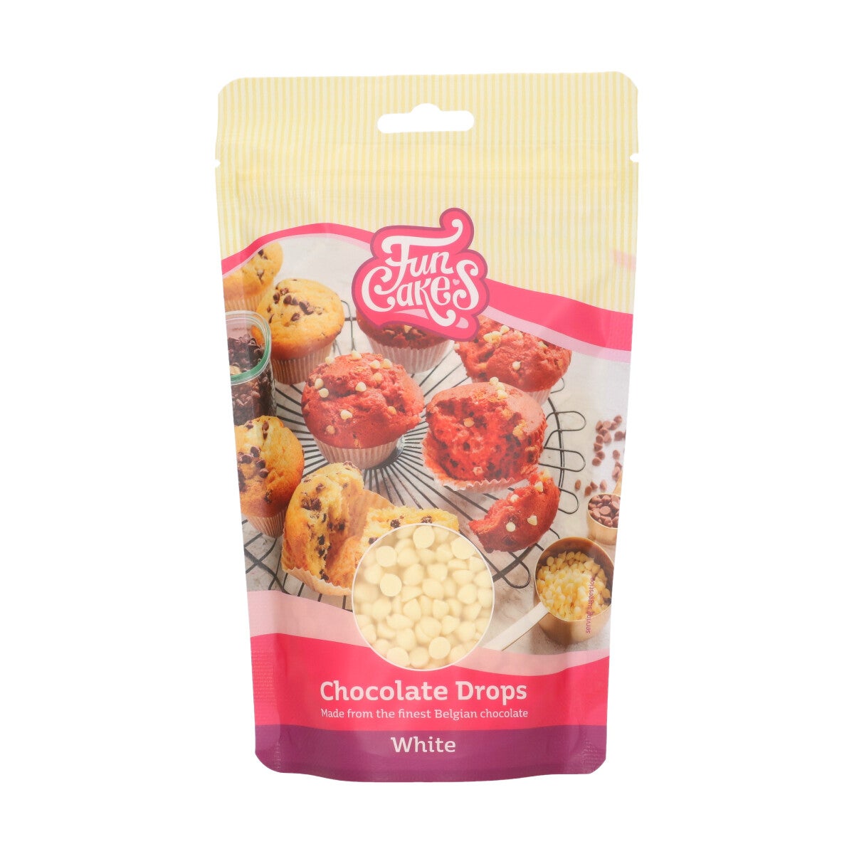 FunCakes Chocolade Drops Wit 350g