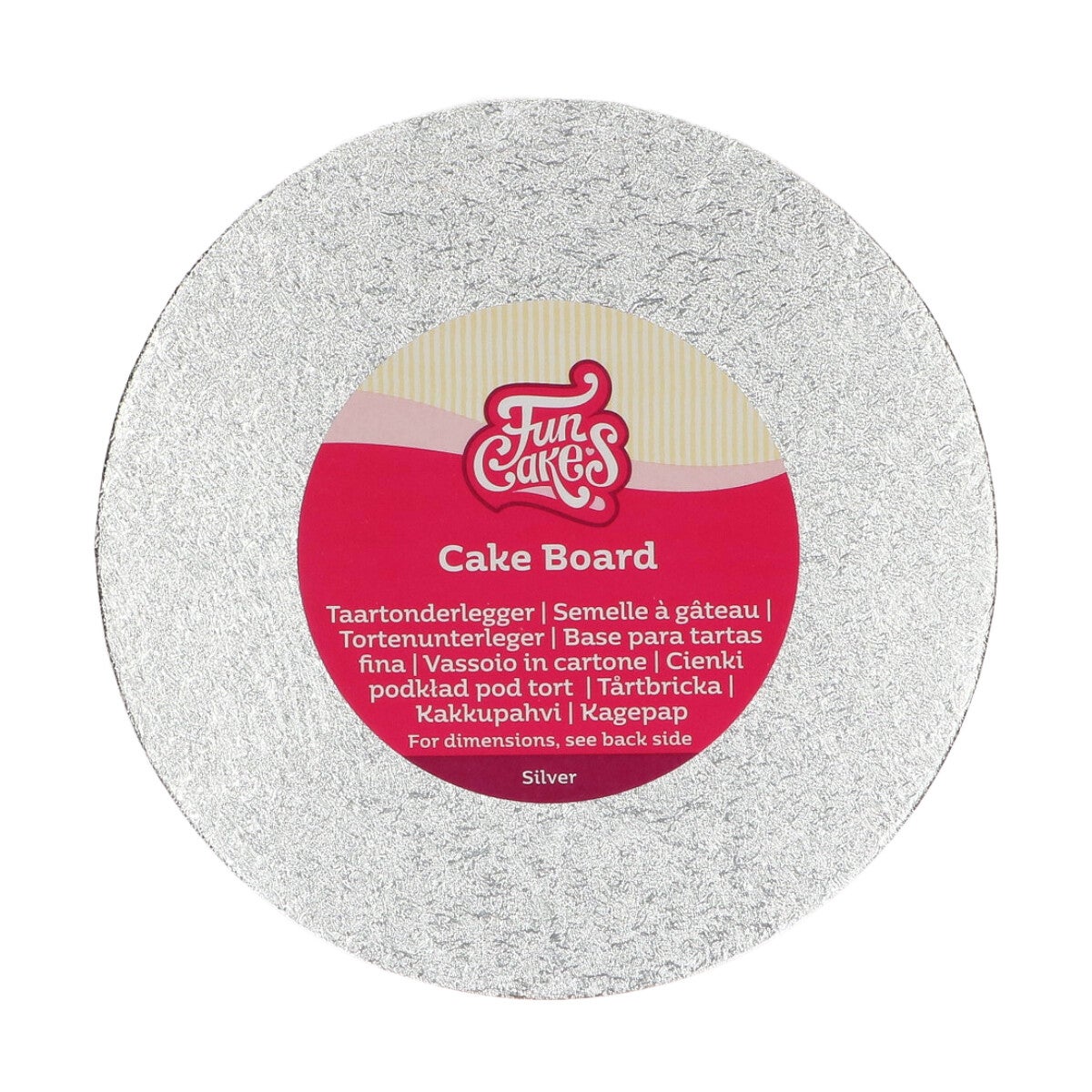 FunCakes Cake Board Rond Zilver Ø17,5cm
