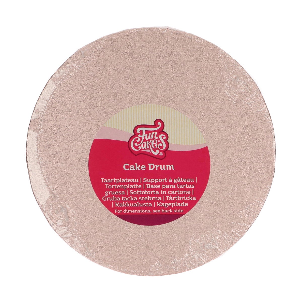 FunCakes Cake Drum Rond Rosé Goud Ø20cm