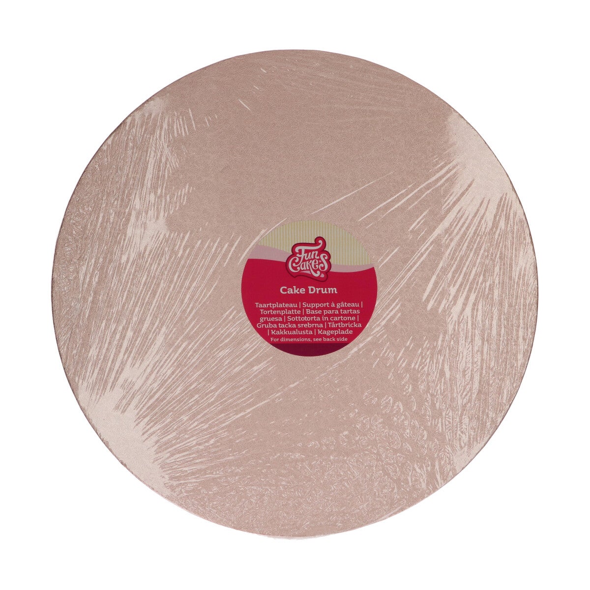 FunCakes Cake Drum Rond Rosé Goud Ø35,5cm