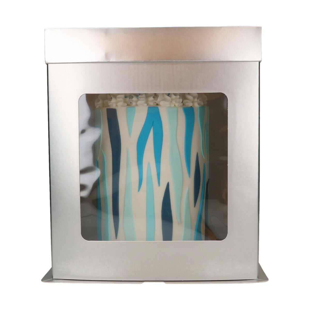 FunCakes Hoge Taartdoos Zilver 21x21x23,5cm