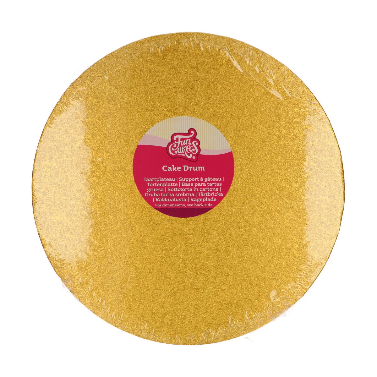 FunCakes Cake Drum Rond Goud Ø30,5cm