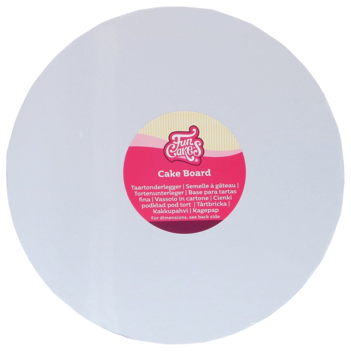 FunCakes Cake Board Rond Wit Ø25cm