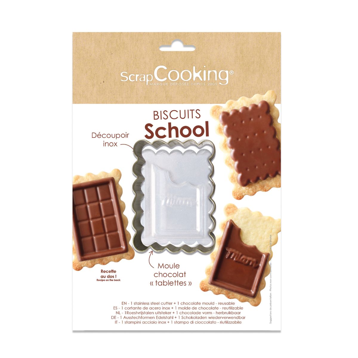school chocolate biscuits