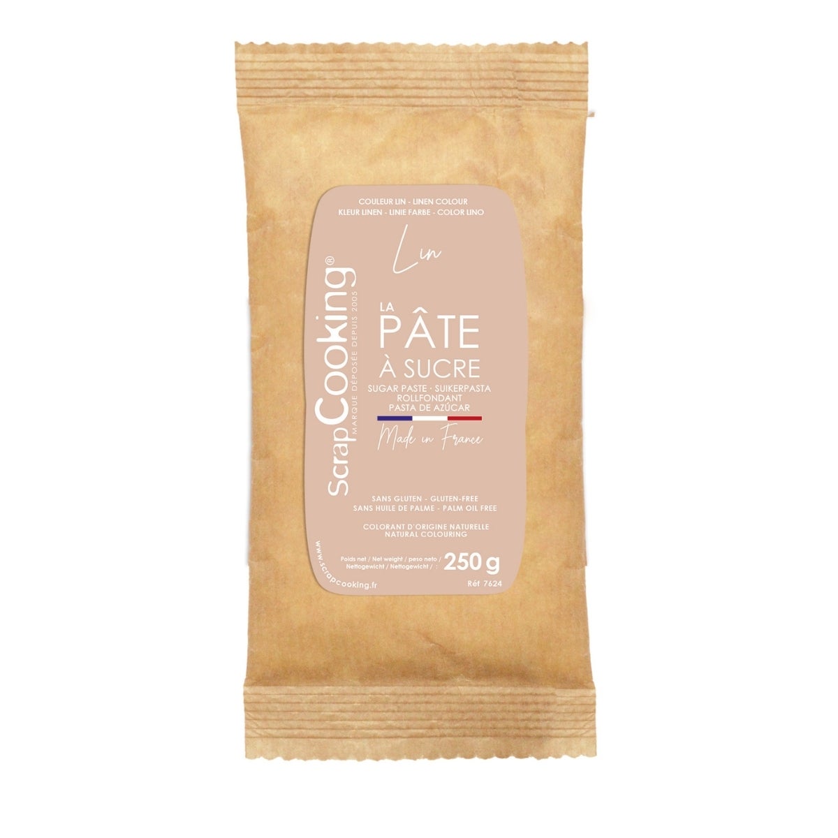 Scrapcooking Sugar Paste 250g - Linen (Natural Colour)