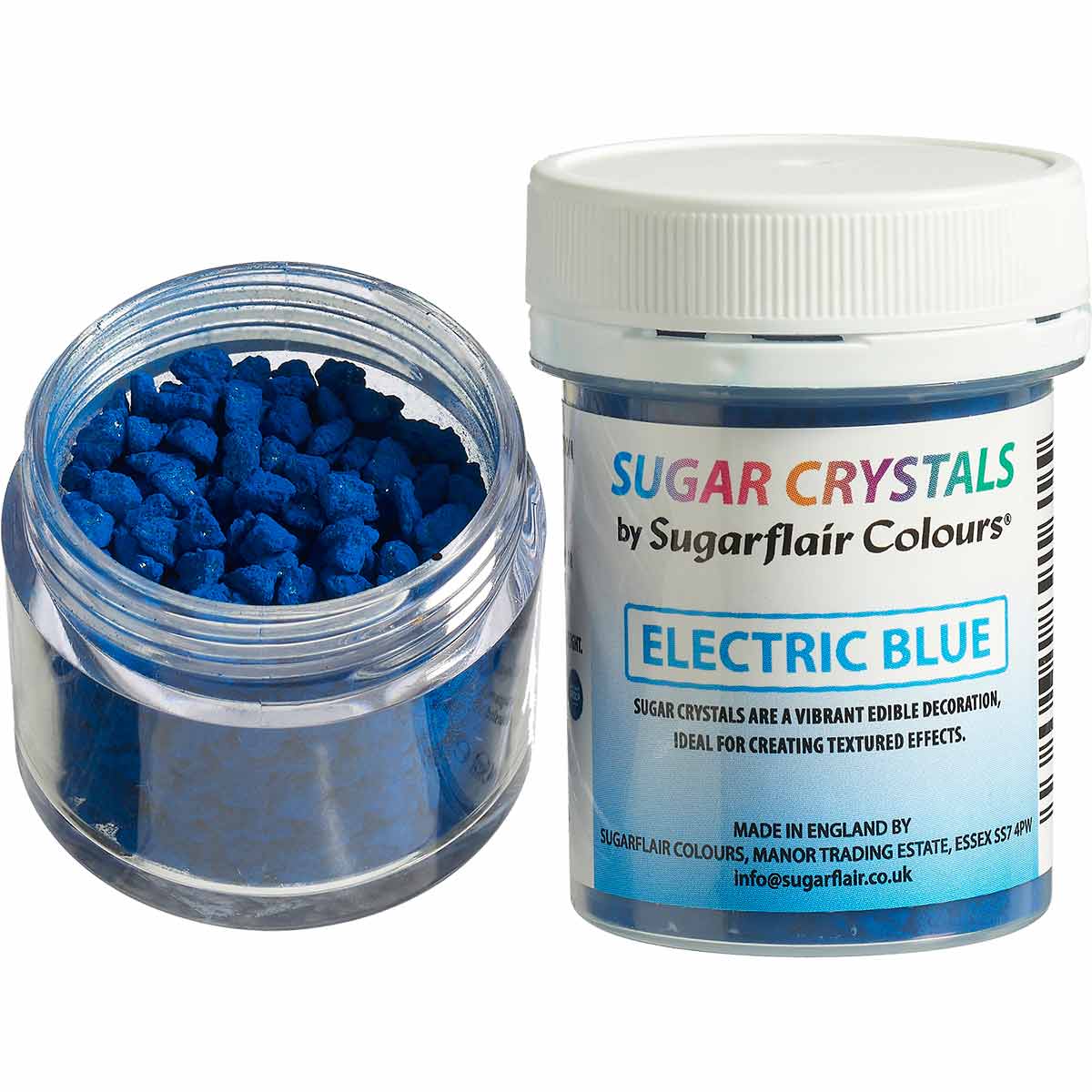 Sugarflair Sugar Crystals Electric Blue 40g