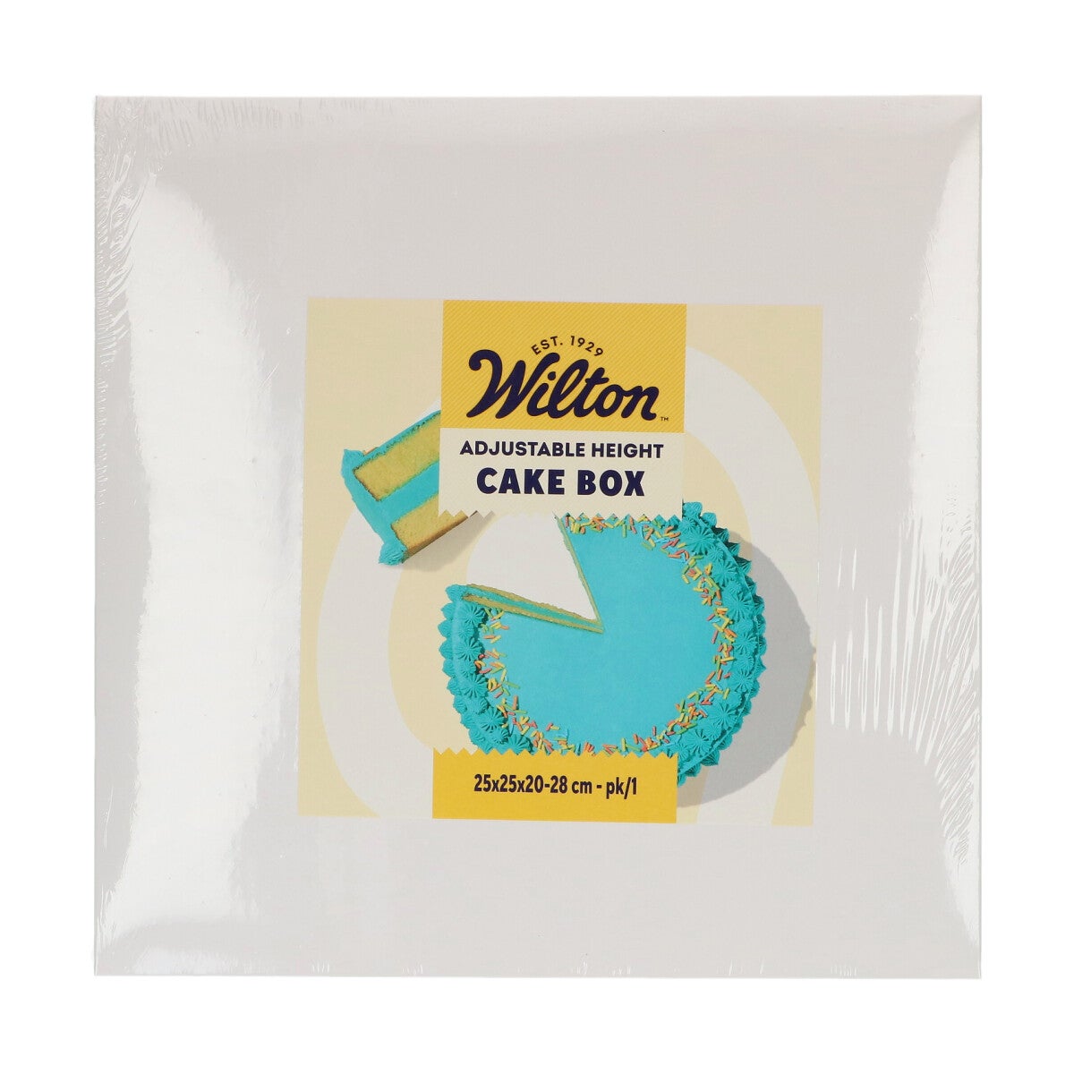 Wilton Boîte à Gâteaux Hauteur Réglable 25x25x20-28 cm