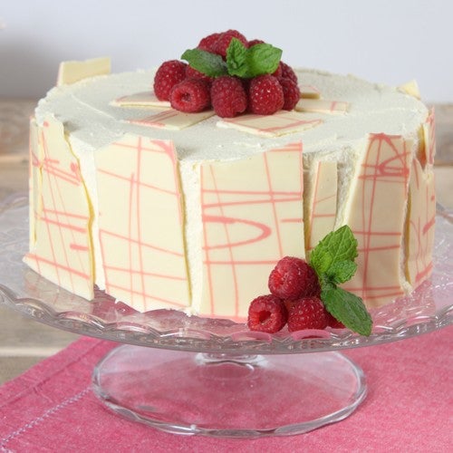 Recept: Witte chocolade taart met frambozen | Deleukstetaartenshop.nl