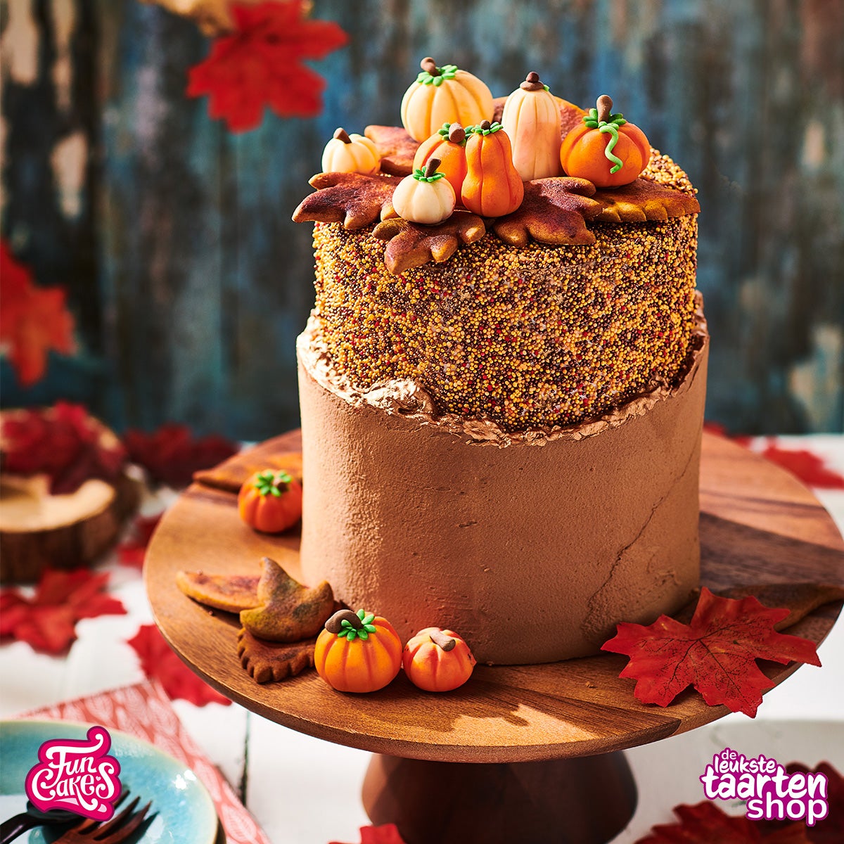 Herfst Fault Line Taart - deleukstetaartenshop.nl