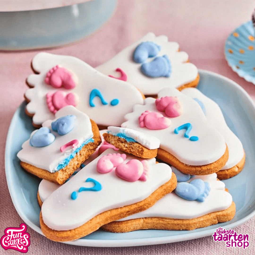 Gender reveal cookies