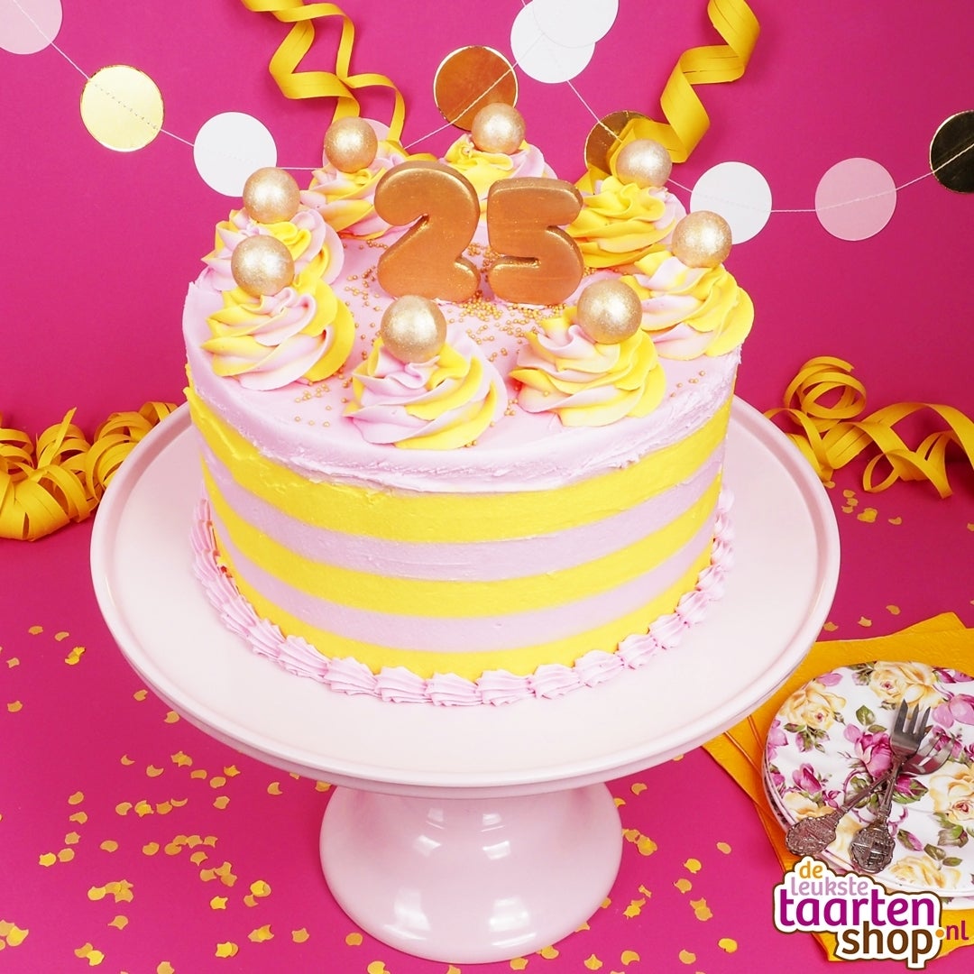 Recipe: 25th Birthday Cake with stripes